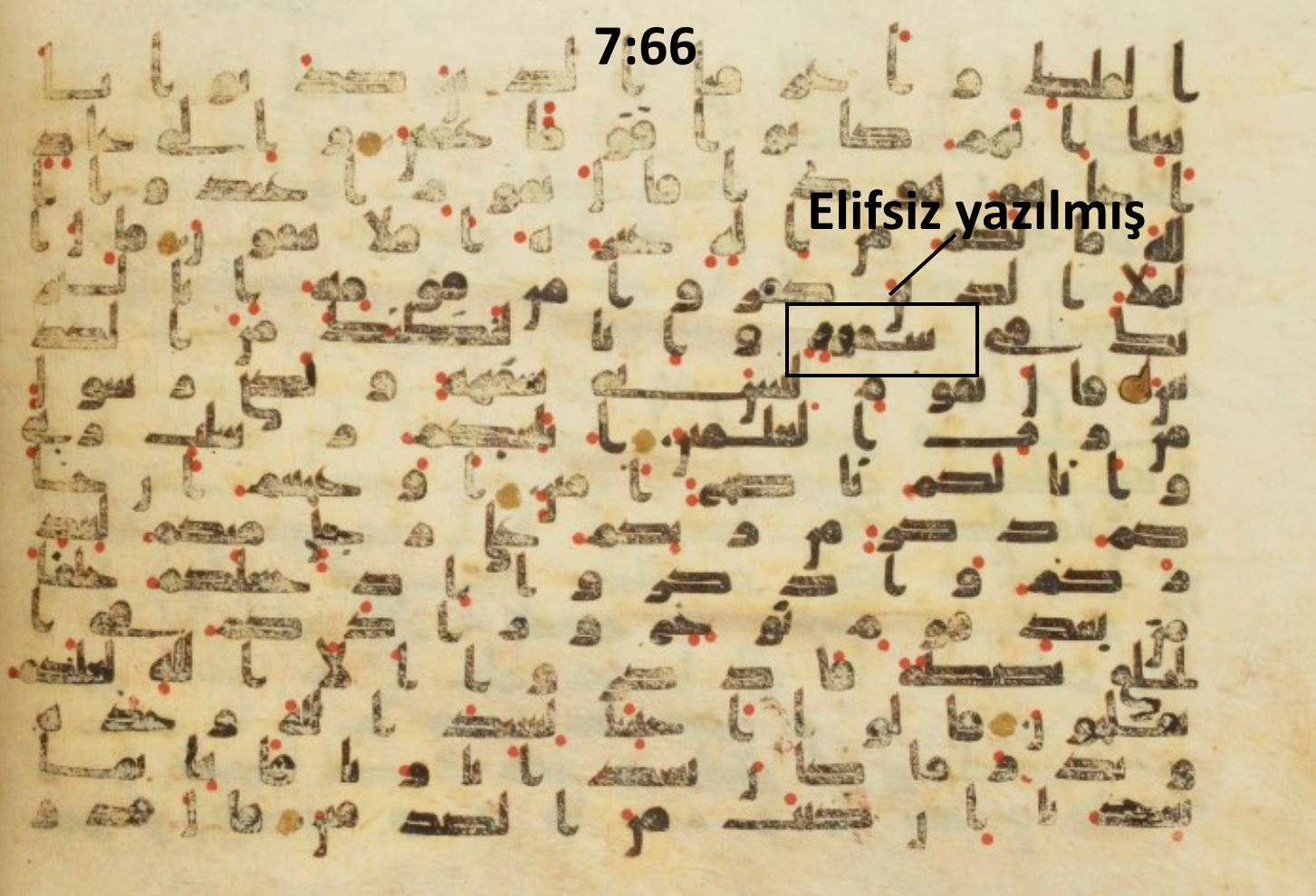 Elif-Lam-Mim-Sad Hurufu Mukatta grubu: Uthmani Mushaf’ı 7:66 ayetindeki ...